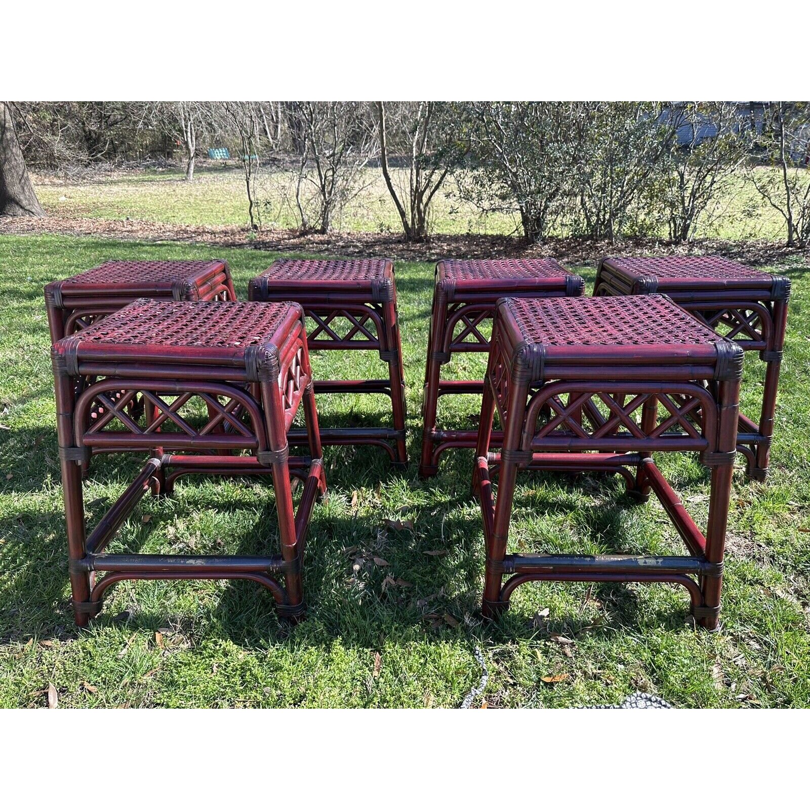 Bamboo chippendale bar stools store