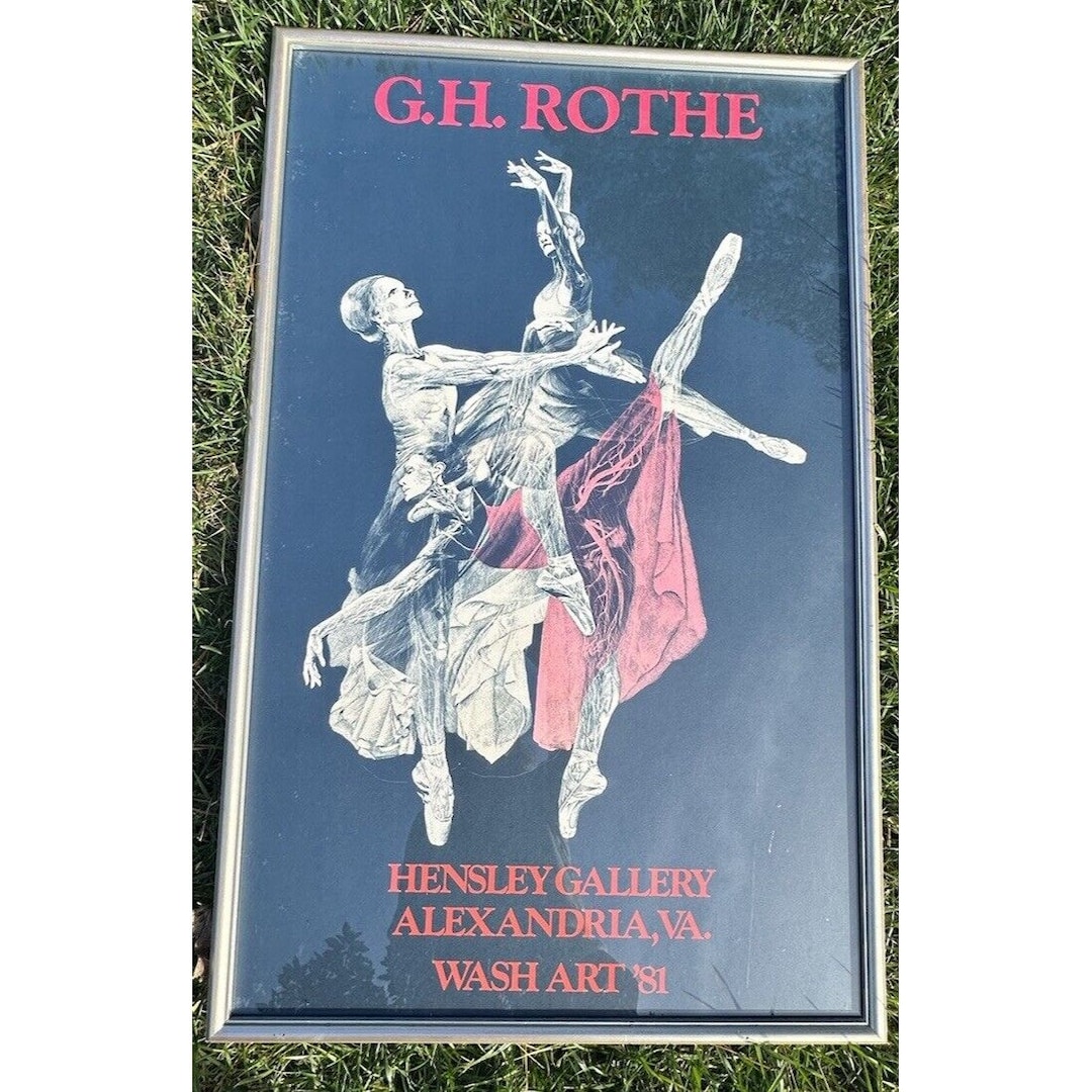 G. H. Rothe Dancers Professionally Framed 1981 Hensley Gallery Virgina ...