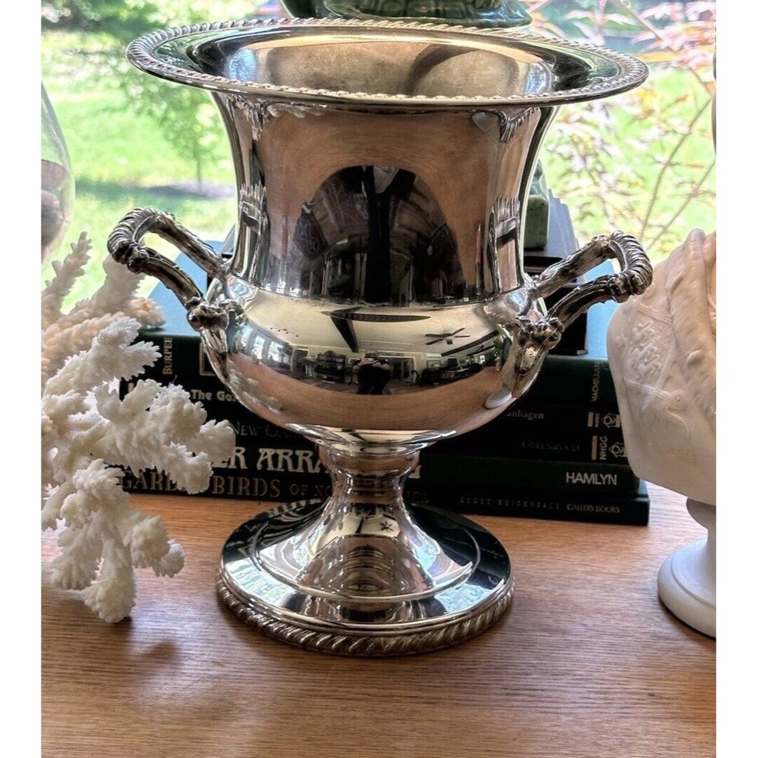 Vintage WM Rogers Classical Silverplate Champagne Ice Bucket - Etsy
