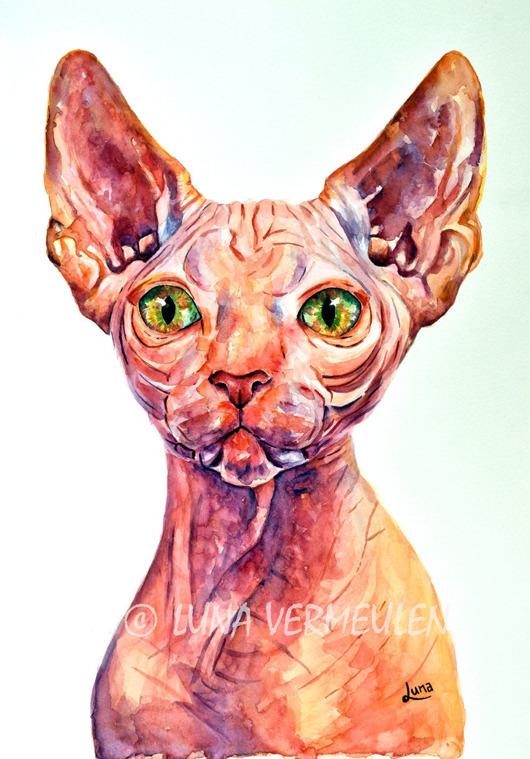 Watercolour Painting "crinkles" Art - Etsy