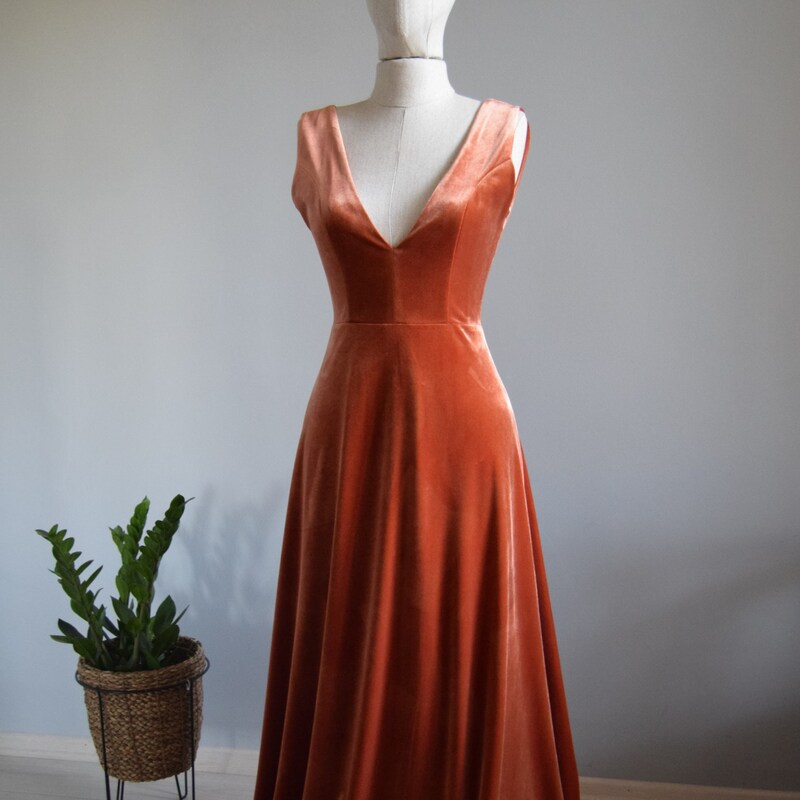 Rust Dress - Etsy