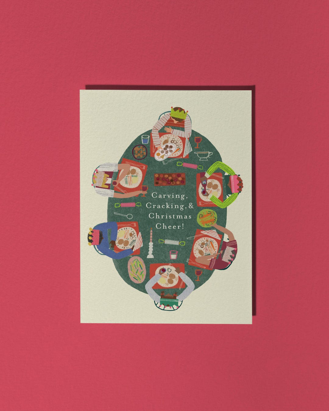 Funky Festive Feast Christmas Card | Funny Foodie Holiday Greeting ...