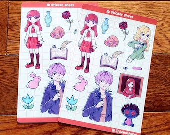Ib Game Sticker Sheet - Etsy