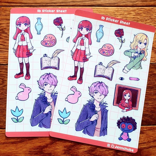 Ib Game Sticker Sheet - Etsy