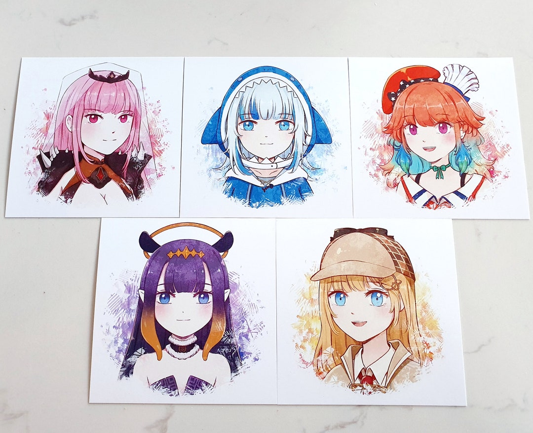 Hololive - Holomyth - 5x5 Mini Prints - Etsy