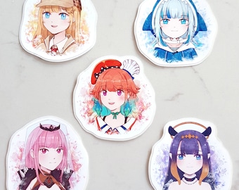 Hololive Mascot Stickers Hololive EN Fandom Vinyl Stickers Holomyth ...