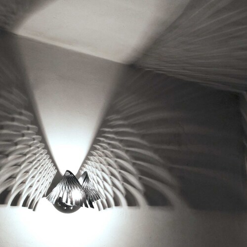 Brass Wing Wall Sconce Bird Shadow Light Golden Light - Etsy