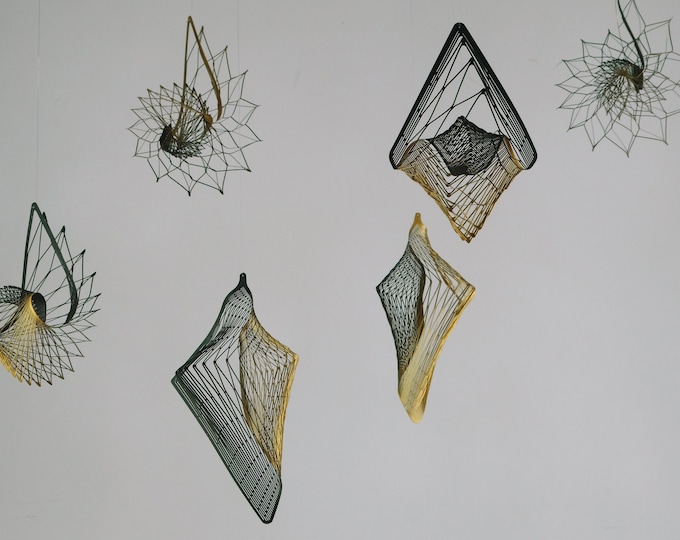 Shell Sculpture Mobile Conch Hanging Art Object Nautilus - Etsy