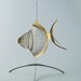 Fish Mobile Desk Decor, Brass Fish Appreciation Gifts, Office Decor ...