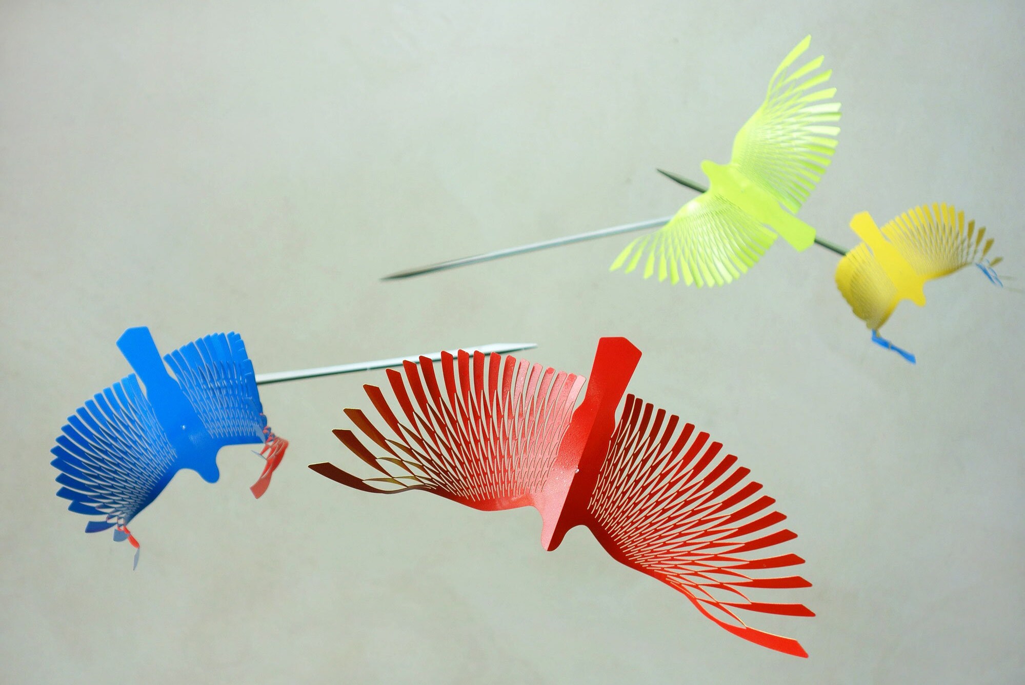 Bird Lover Gift Colorful Bird Mobile Metal Mobile Mobile in - Etsy UK