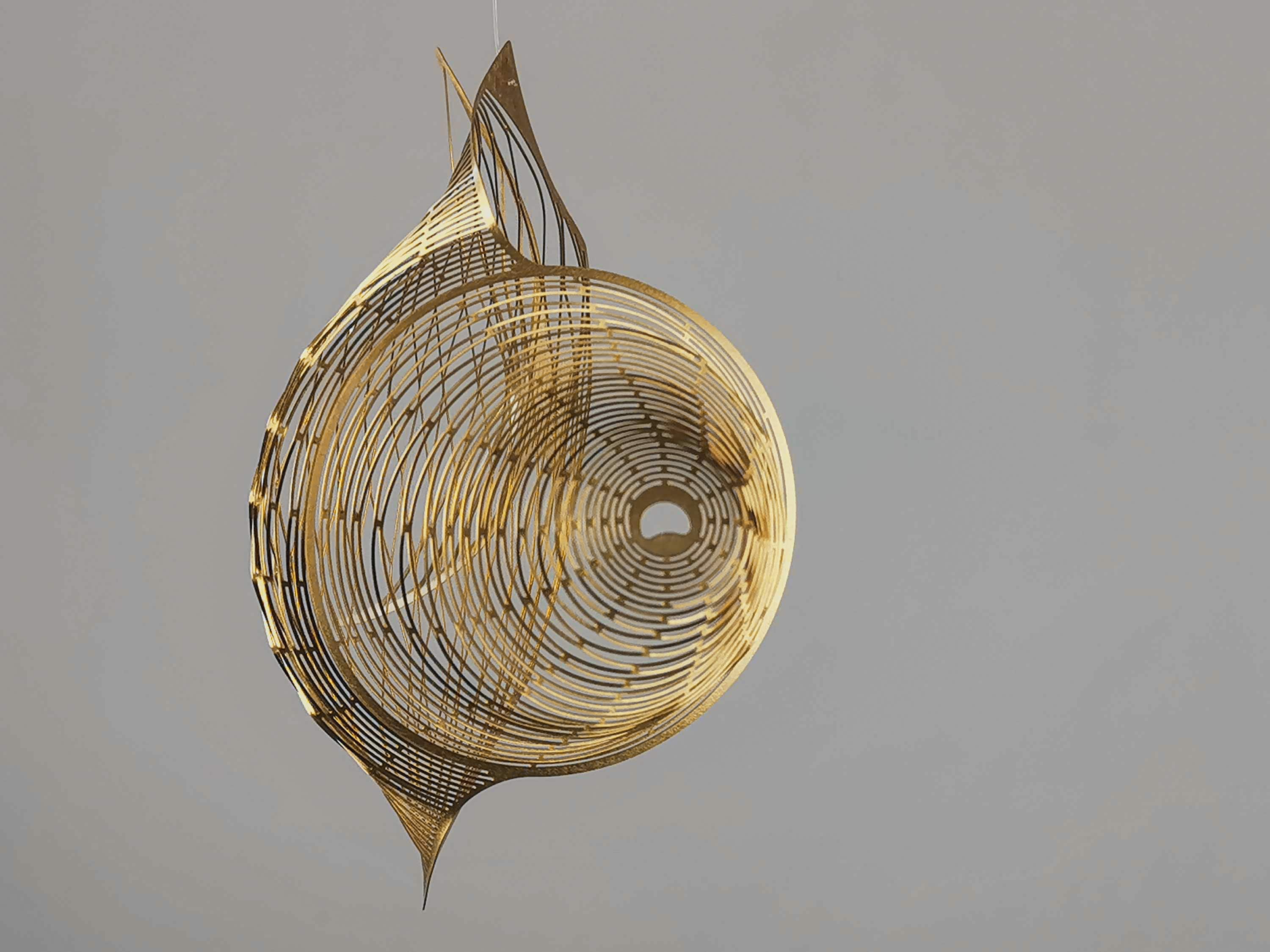 4 or 6 Piece Minimalist Brass Fish Mobile Kinetic Art Mobile - Etsy