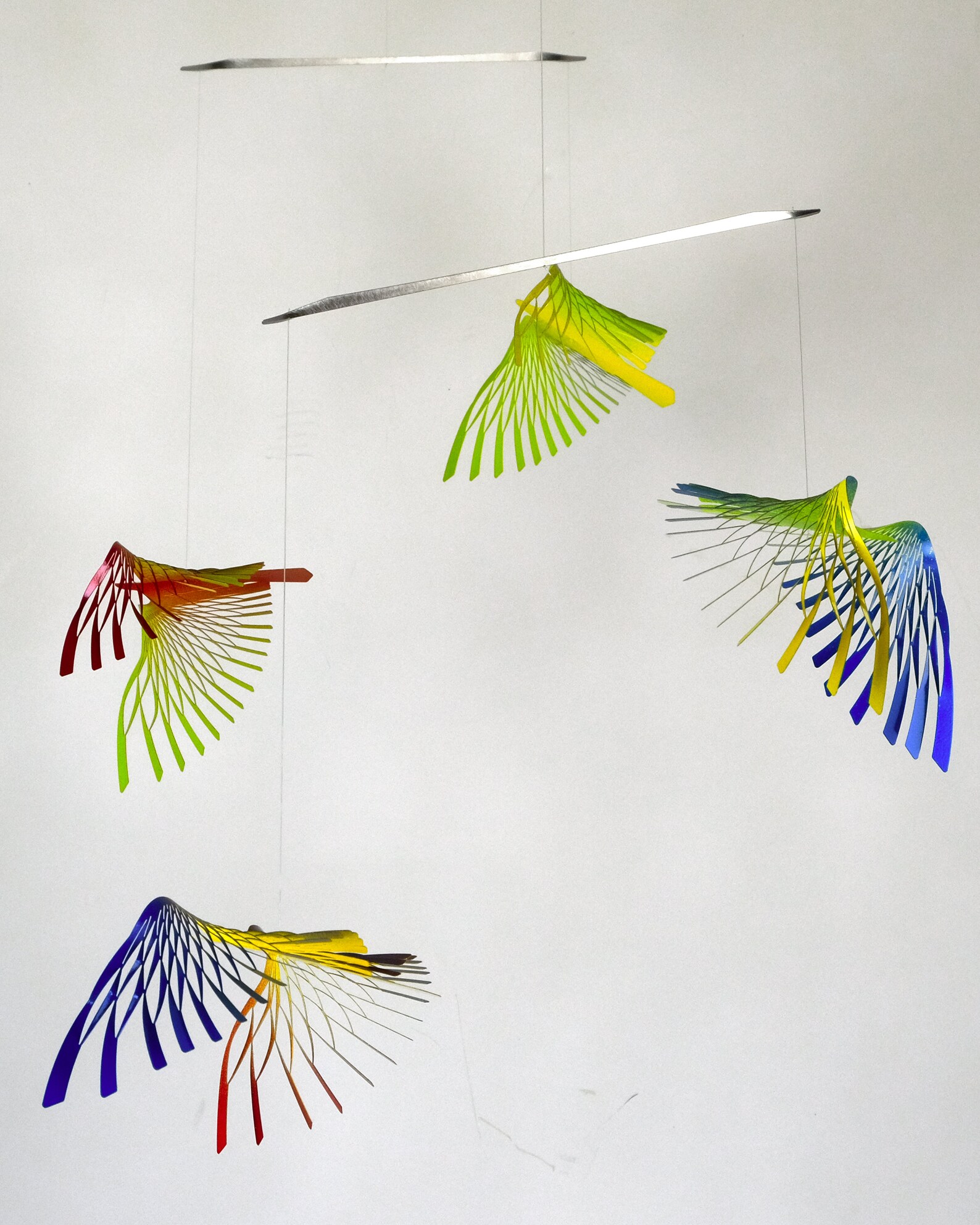 Bird Mobile Modern Artcolorfull Bird Lover Gift Kinetic - Etsy