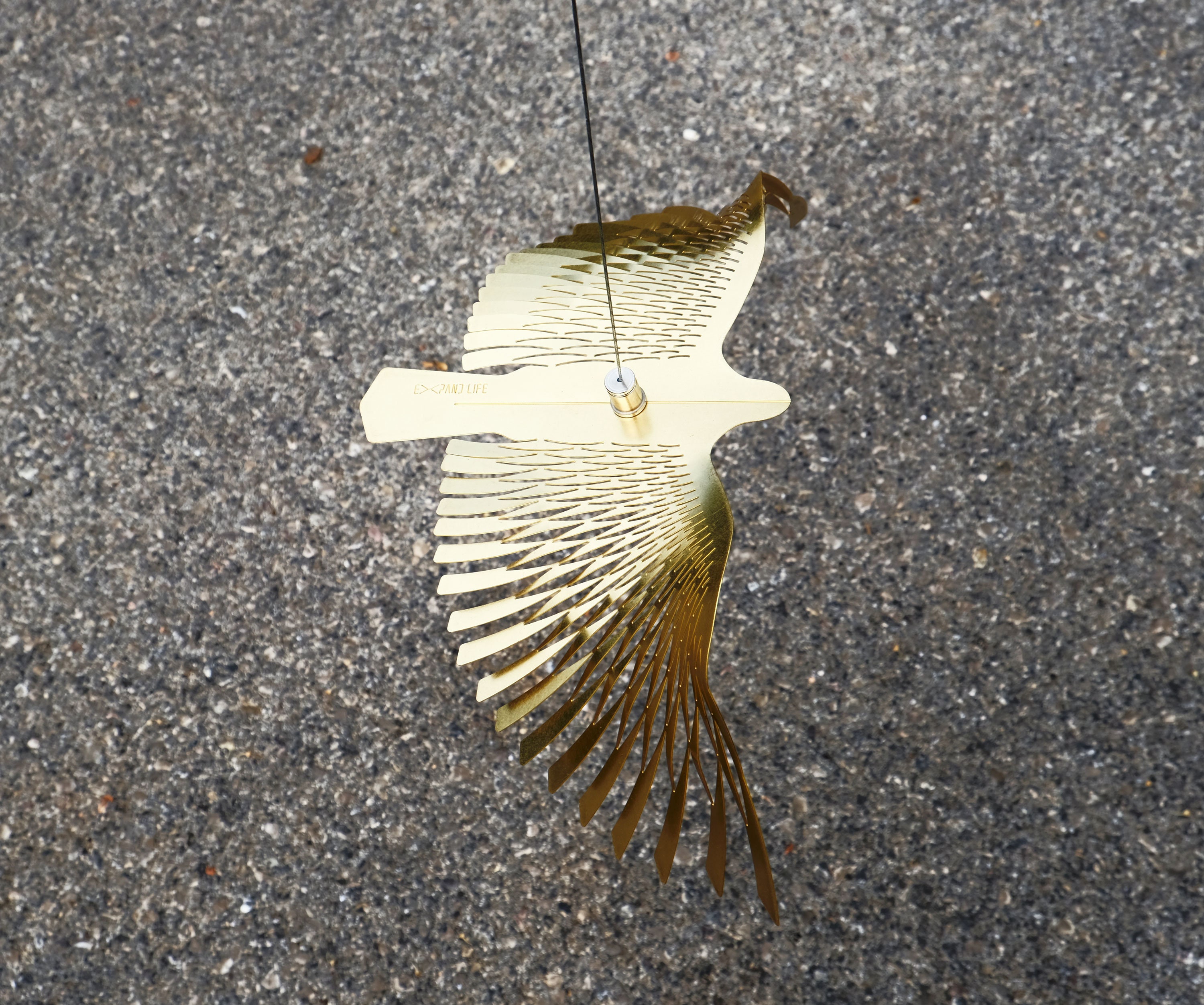 Large Bird Kinetic Sculpture Golden Bird Hanging Metal Art - Etsy Israel