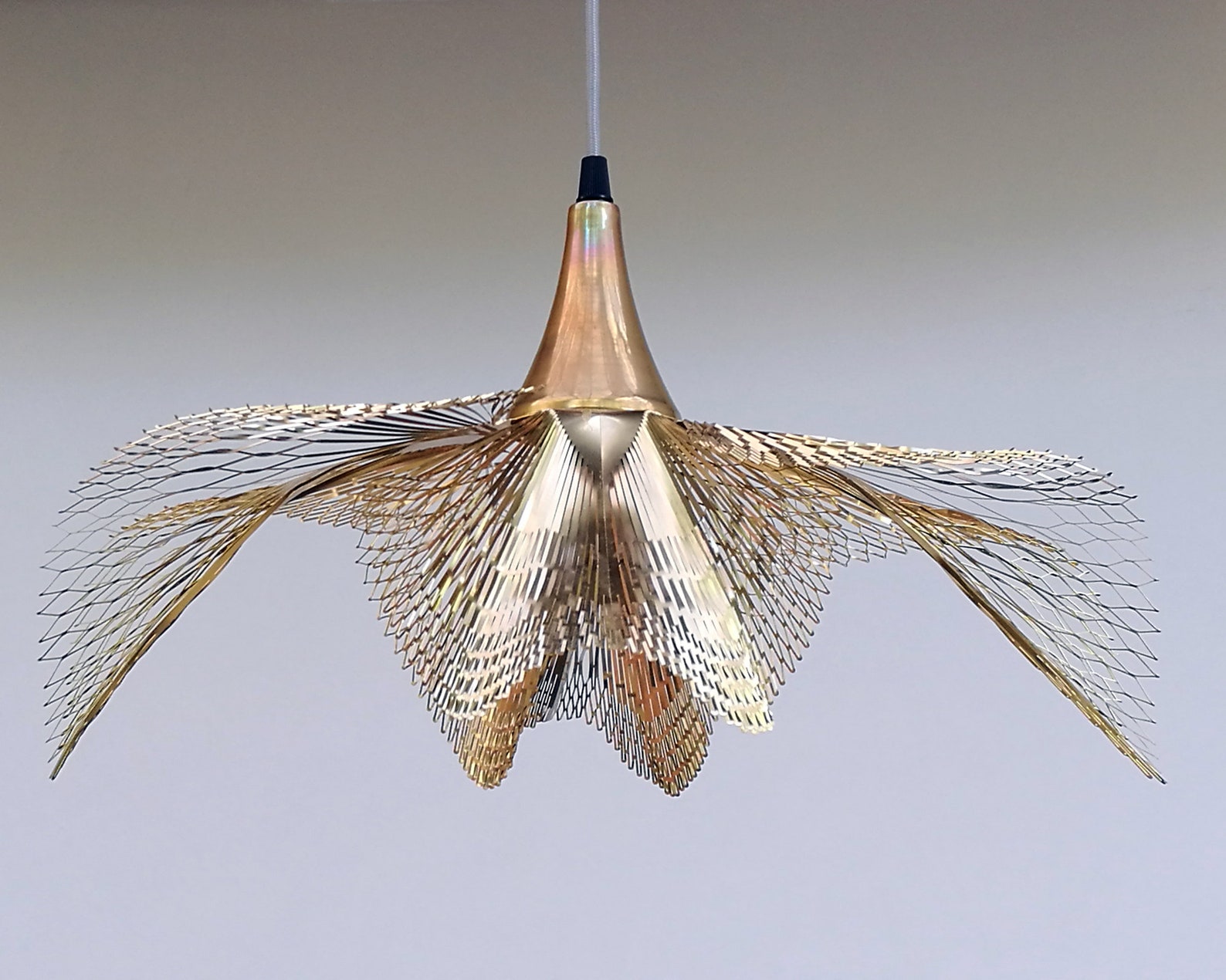 Golden Leaf Light Fixture Brass Light Ceiling Light Pendant - Etsy UK