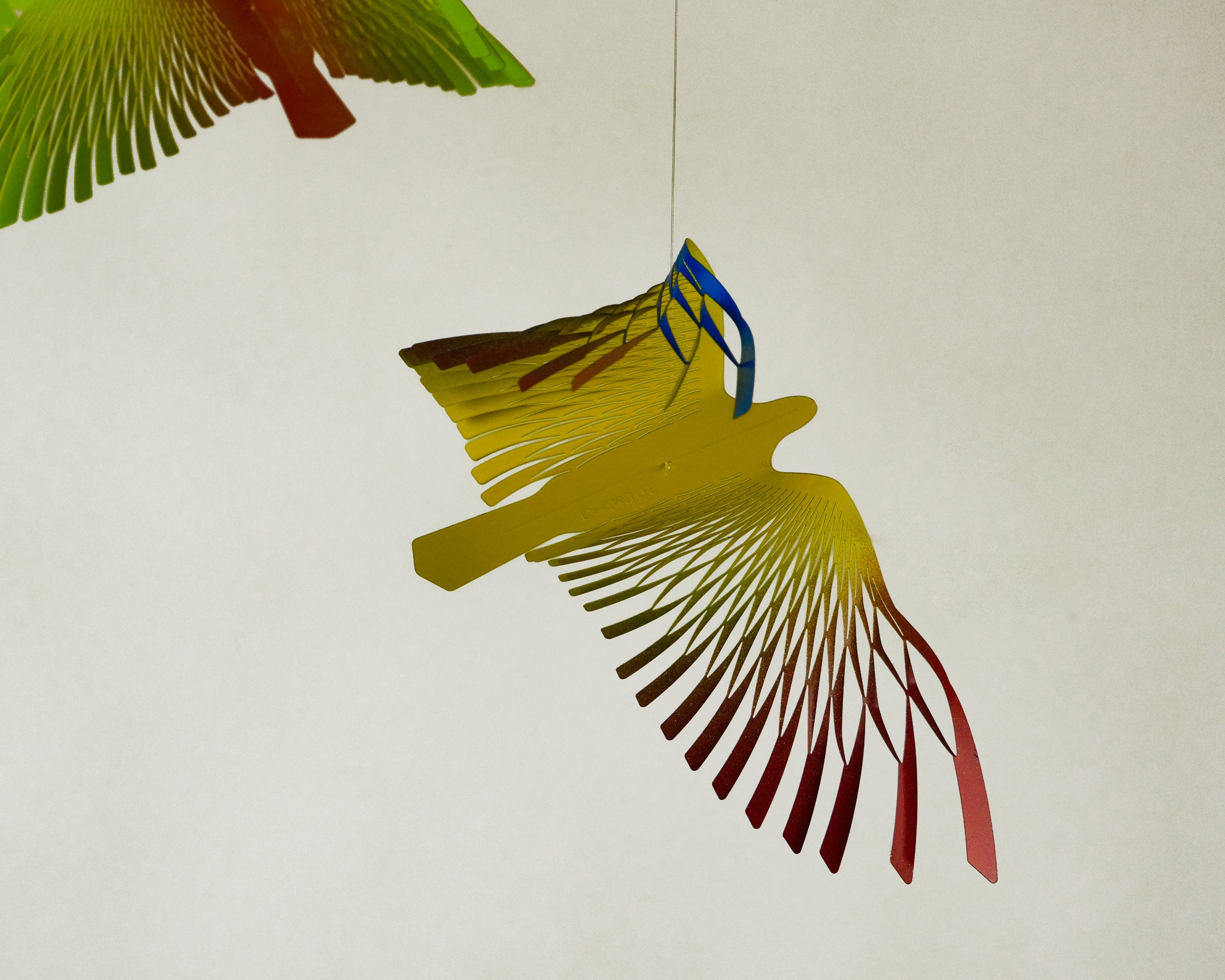 Bird Mobile Modern Artcolorfull Bird Lover Gift Kinetic | Etsy