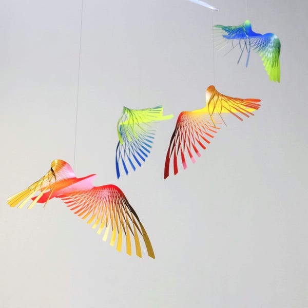 Modern Bird Mobile - Etsy