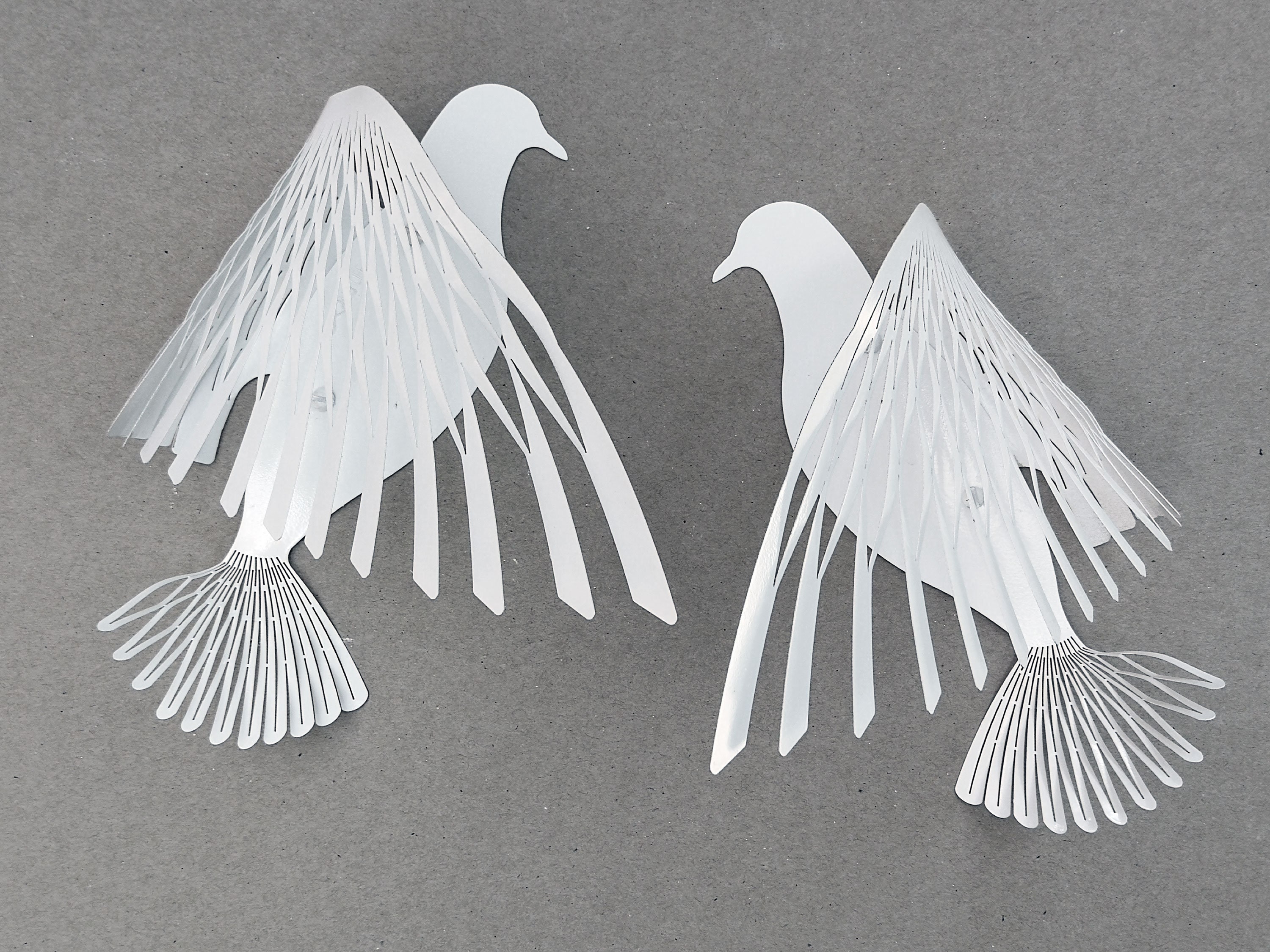 Dove Metal Wall Art: Kirigami Bird Sculpture, Shadow Effect - Etsy UK