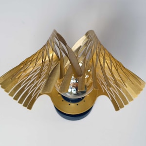 Brass Wing Wall Sconce, Bird Shadow Light, Golden Light Fixture, Bird ...