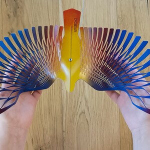Large Colorful Bird Mobile, Garden Art Bird Sculpture, Kinetic ...