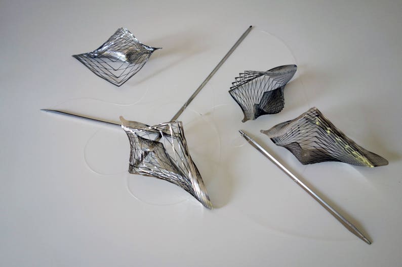 Hanging Shell Mobile Spiral Shell Kinetic Metal Art Modern | Etsy