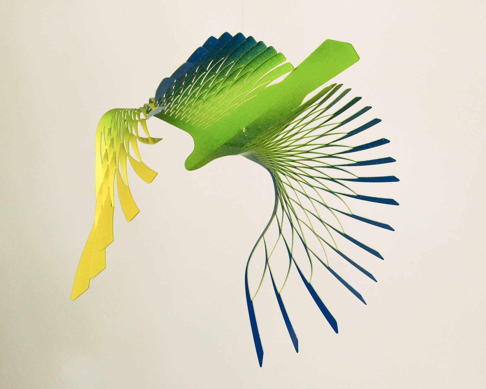 Bird Mobile Modern Artcolorfull Bird Lover Gift Kinetic - Etsy