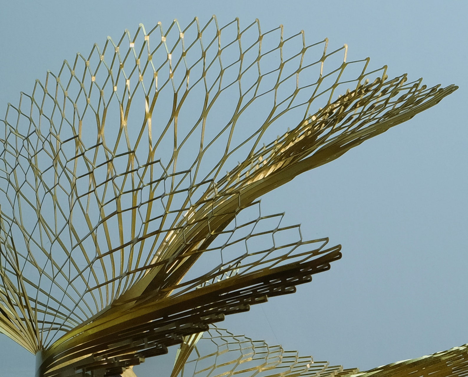 Brass Light Fixture, Leaf Shape Unique Statement Light, Golden Lighting ...