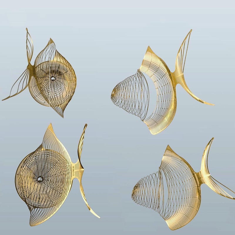 Wire Fish Sculpture - Etsy