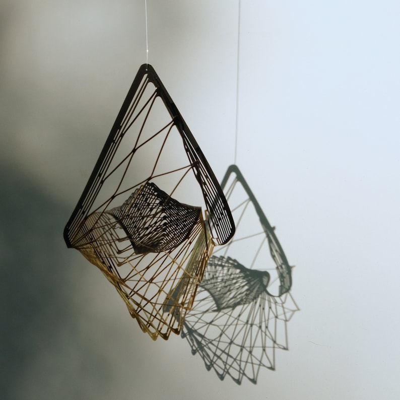 Shell Sculpture Mobile Conch Hanging Art Object Nautilus | Etsy