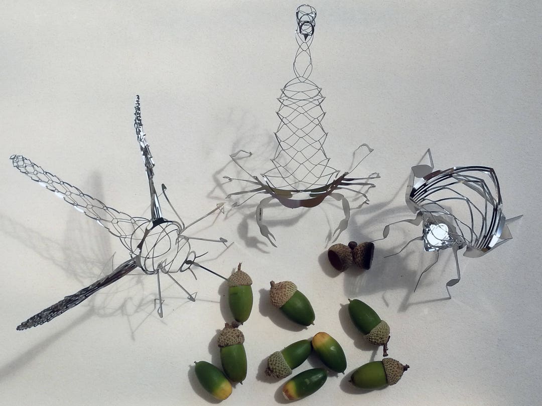 Wire Insect Sculpture: Stainless Steel Scorpion, Mosquito, Bug ...