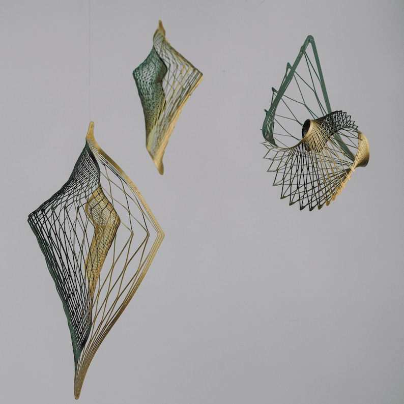 Shell Sculpture Mobile Conch Hanging Art Object Nautilus | Etsy