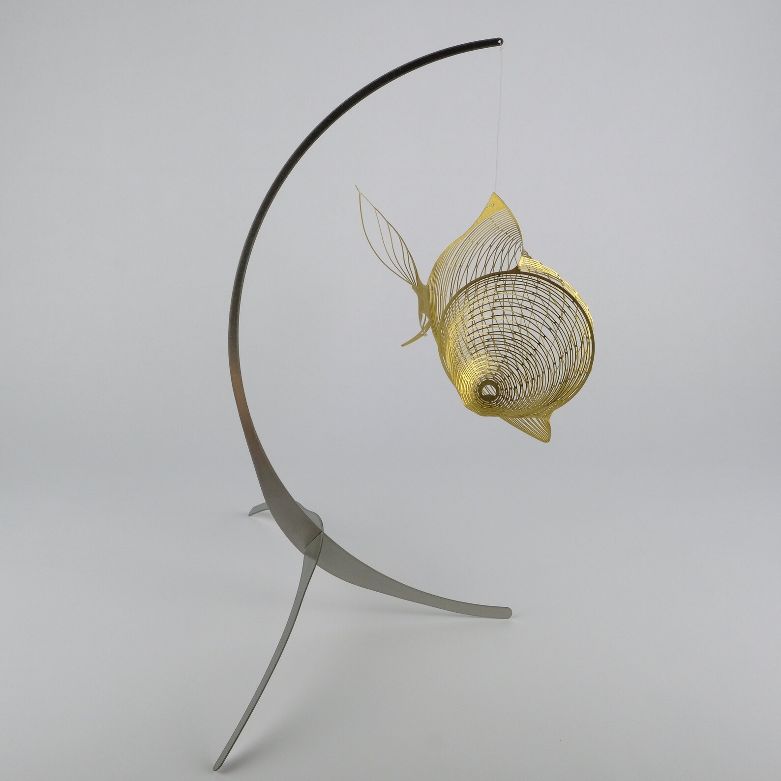 Fish Mobile Desk Decor Brass Fish Appreciation Gifts Office - Etsy