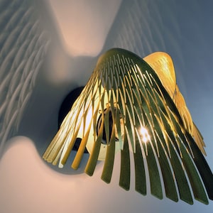 Brass Wing Wall Sconce, Bird Shadow Light, Golden Light Fixture, Bird ...