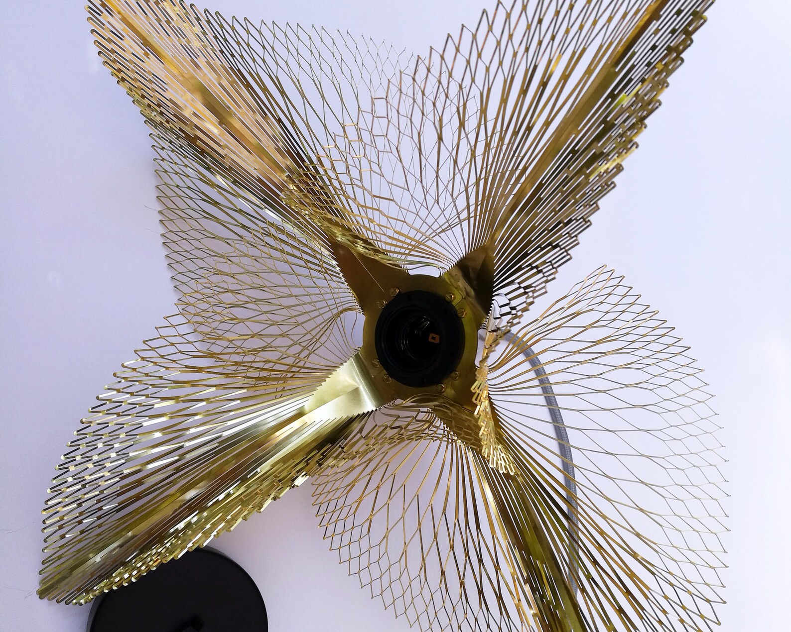 Golden Leaf Light Fixture, Brass Light, Ceiling Light, Pendant Light ...