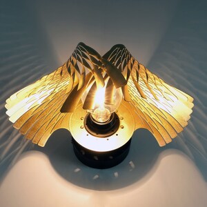 Brass Wing Wall Sconce, Bird Shadow Light, Golden Light Fixture, Bird ...