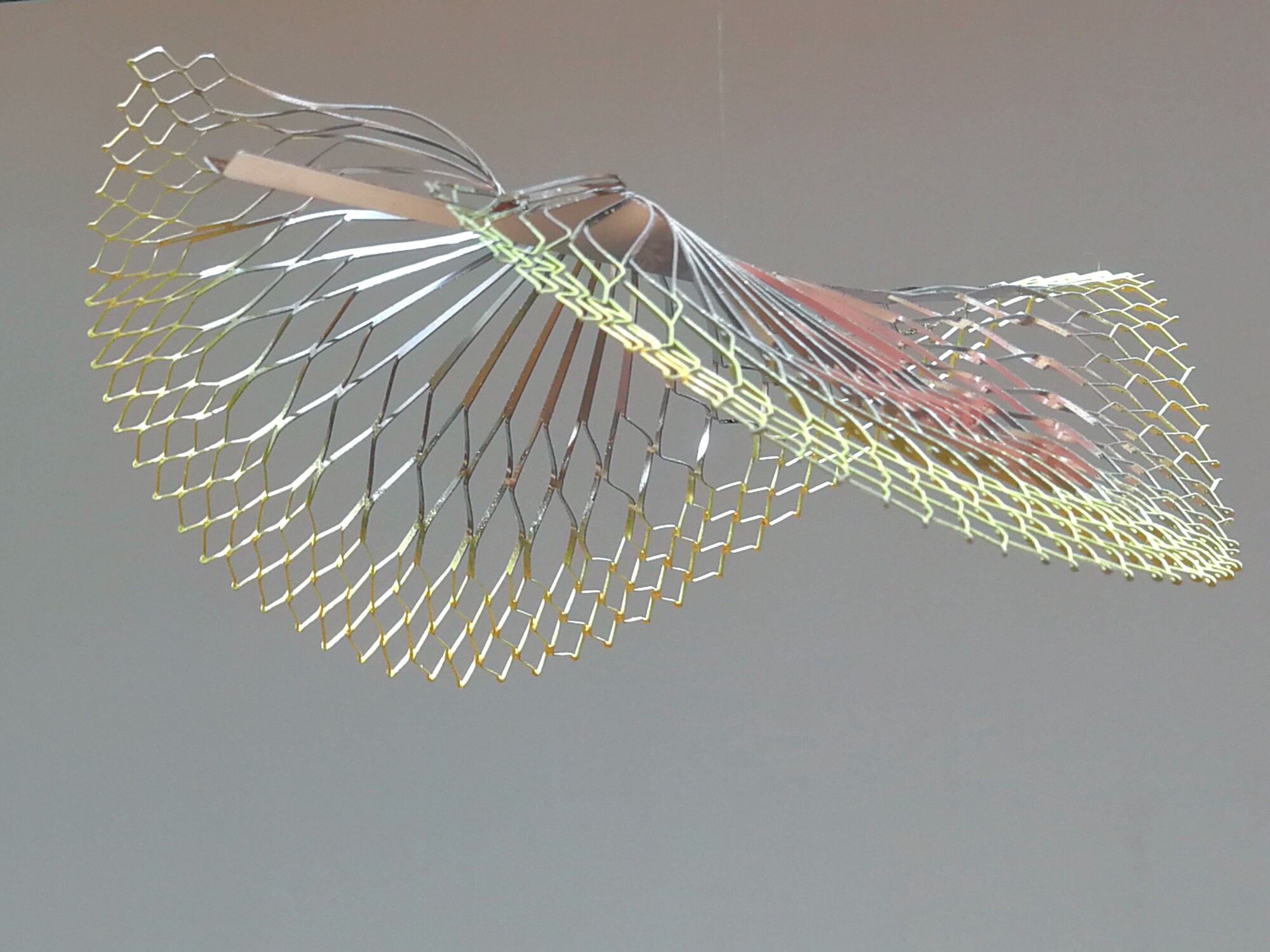 Metal Leaf Mobile With a Dash of Color Stainless Steel Fall - Etsy