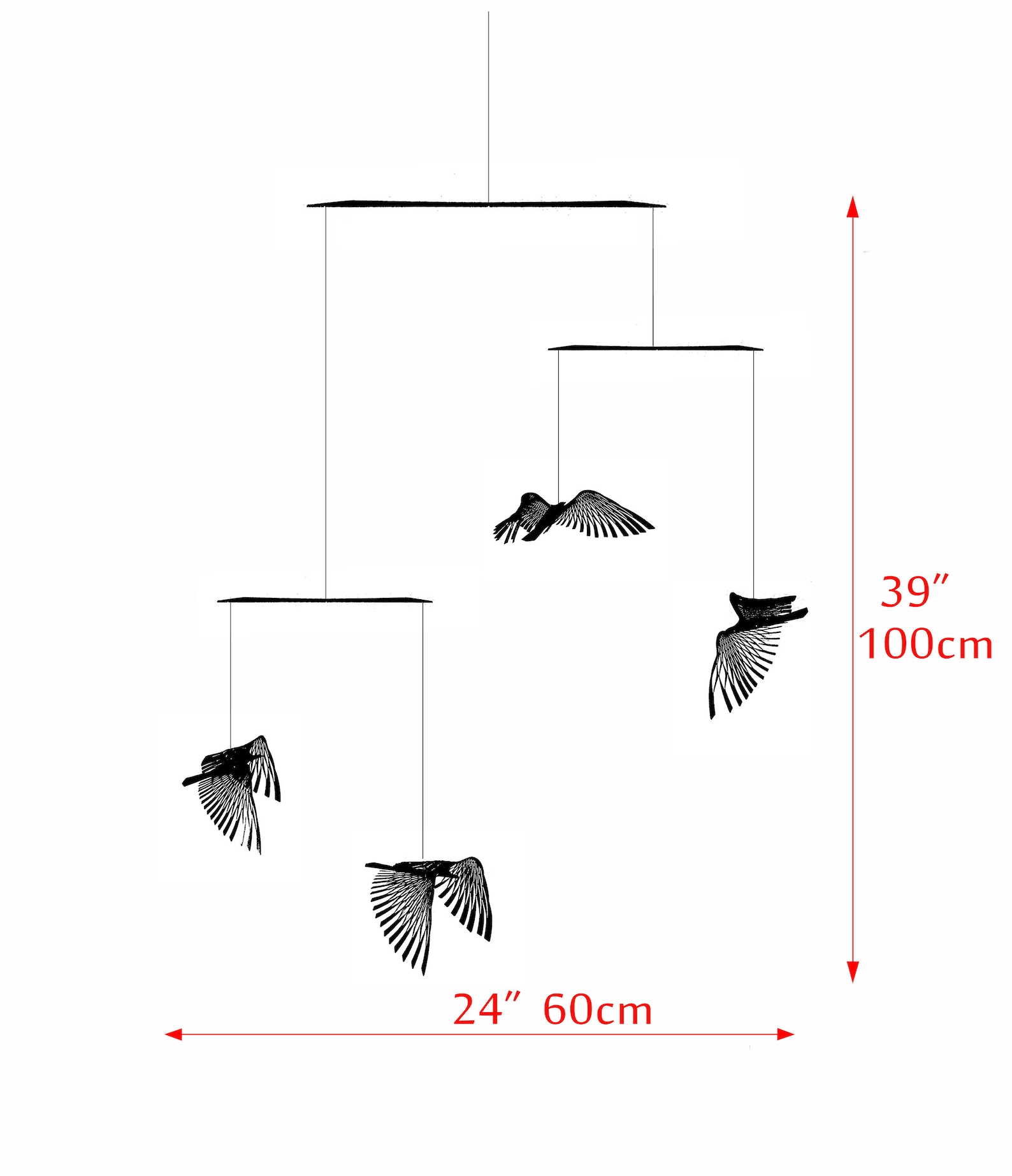 Bird Mobile Modern Artcolorfull Bird Lover Gift Kinetic - Etsy