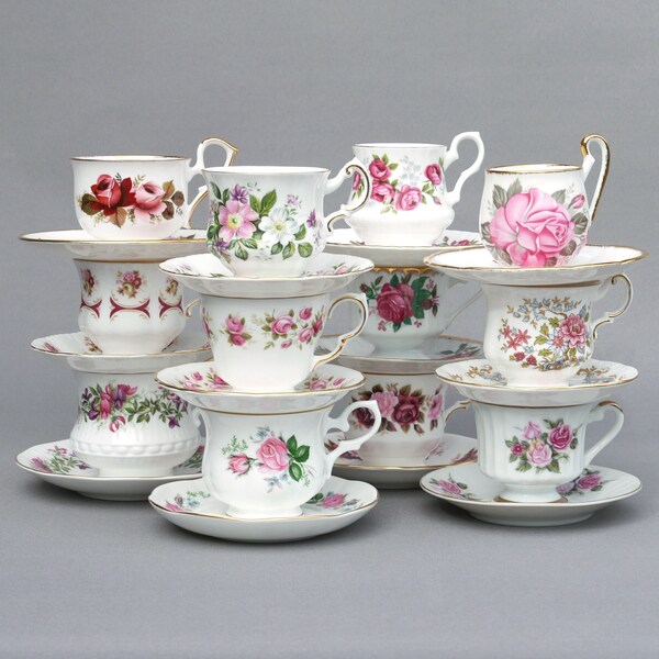 Mismatched Tea Set - Etsy