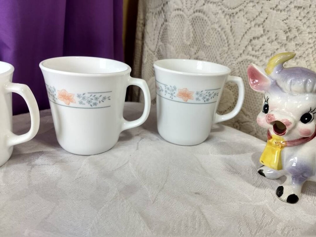 Apricot Grove Corelle Coffee Cups Set of 2 Vintage Corelle by Corning ...