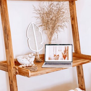 Wooden Banana Palm Leaf Wall Hanging bohemian Home - Etsy