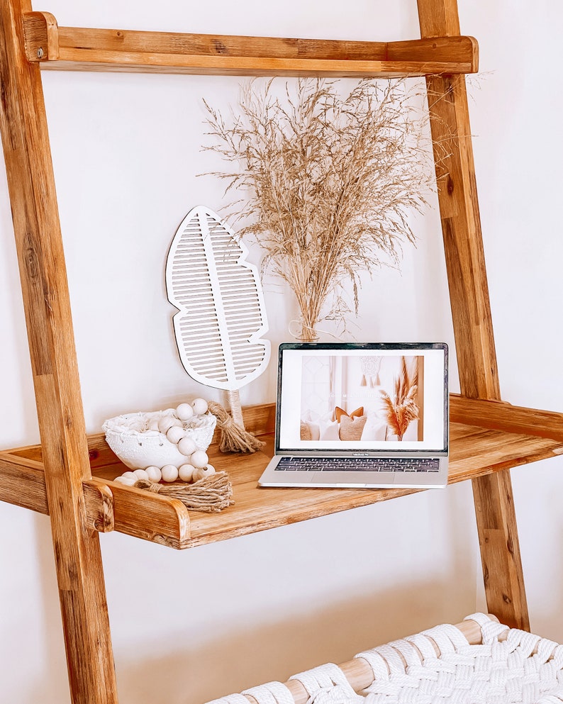 Wooden Banana Palm Leaf Wall Hanging bohemian Home - Etsy