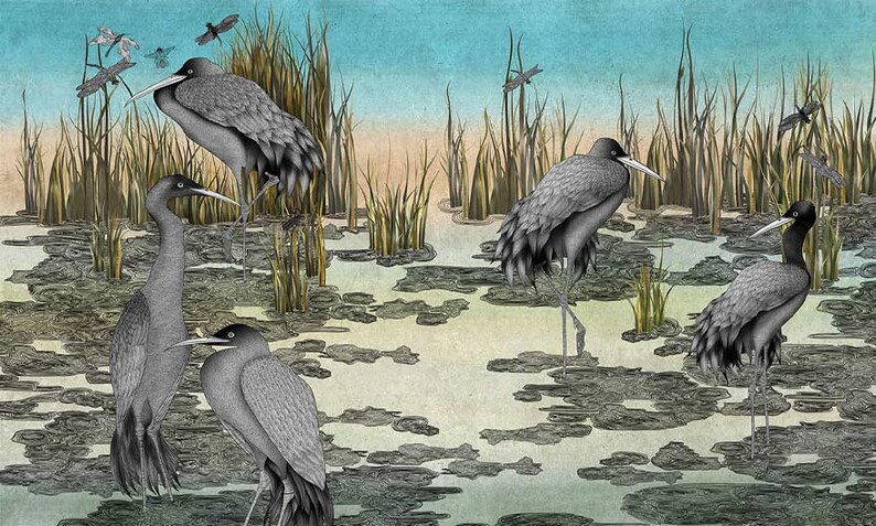 Lago Customized Unique Wallpaper Removable Washable and - Etsy