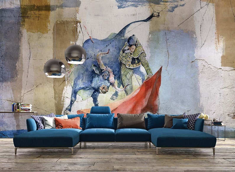 Torero Customized Unique Wallpaper Removable Washable and - Etsy