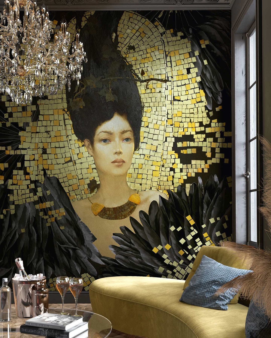 Sofia - Customized Unique Wallpaper, Removable, Washable and Reusable ...