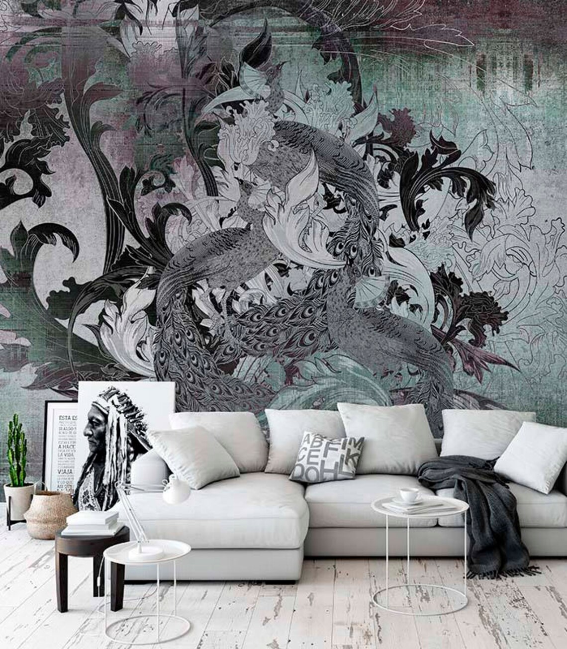 Caprice Customized Unique Wallpaper Removable Washable and - Etsy