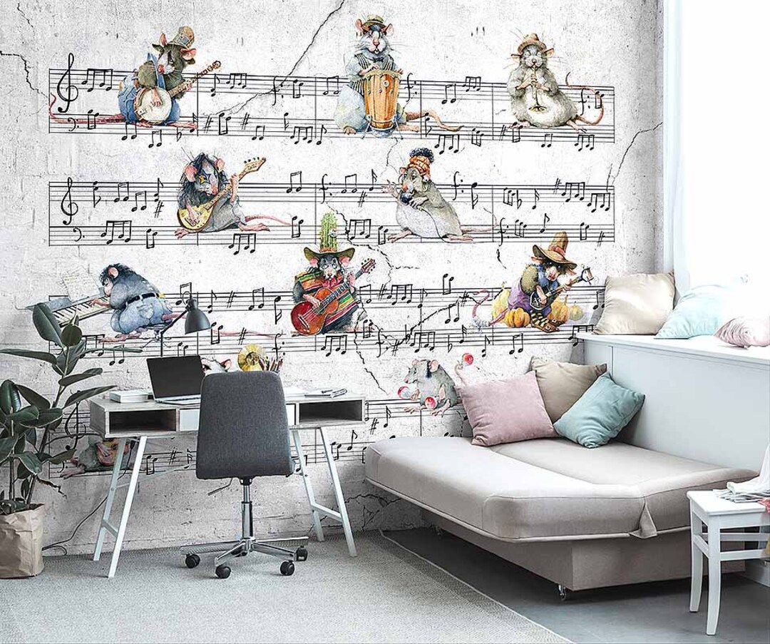 Mouse Jam- Customized Unique Wallpaper, Removable, Washable and ...