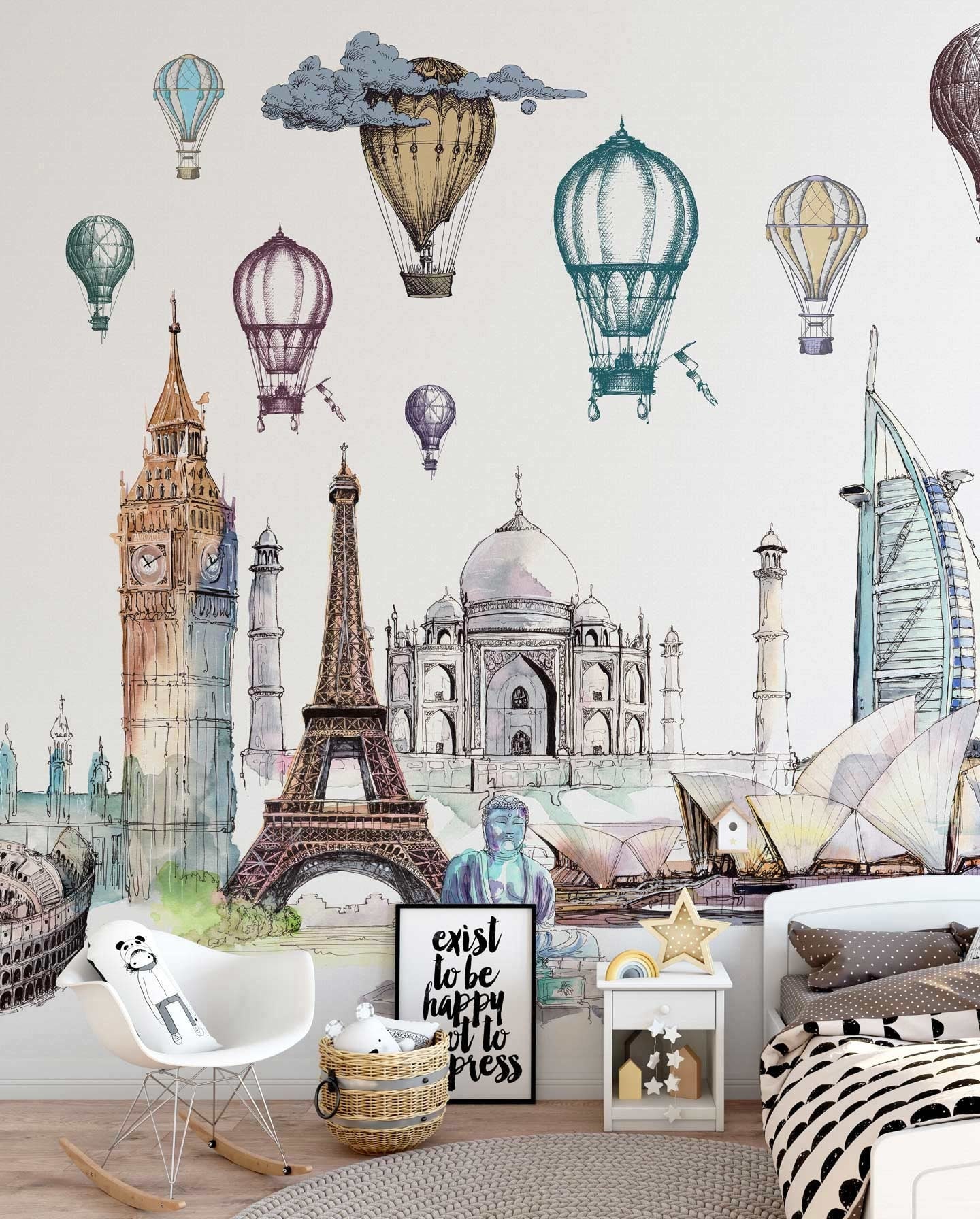 Go to Travel Customized Unique Wallpaper, Removable, Washable and ...