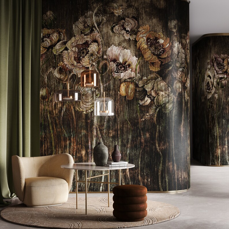 Musa - Customized Unique Wallpaper, Removable, Washable and Reusable - Etsy