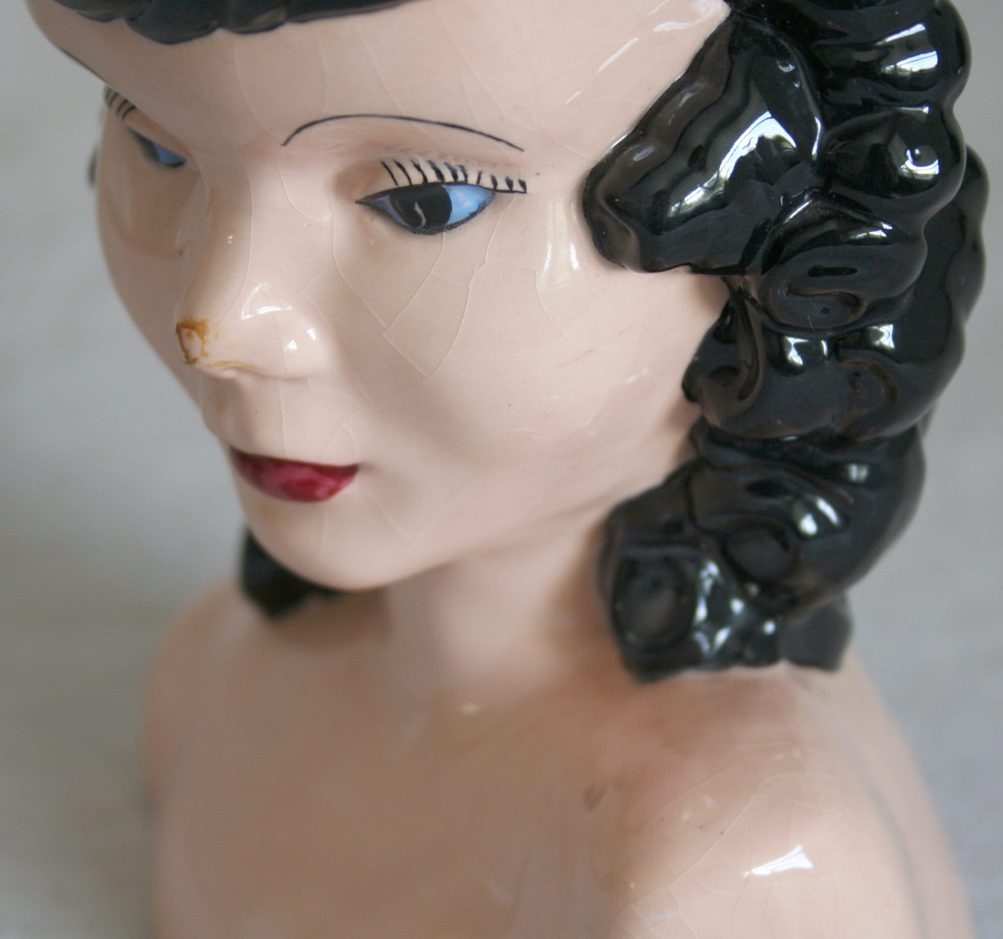 Vintage Ceramic Pin-up Style Lady 1940s Figurine Bust. Varga - Etsy