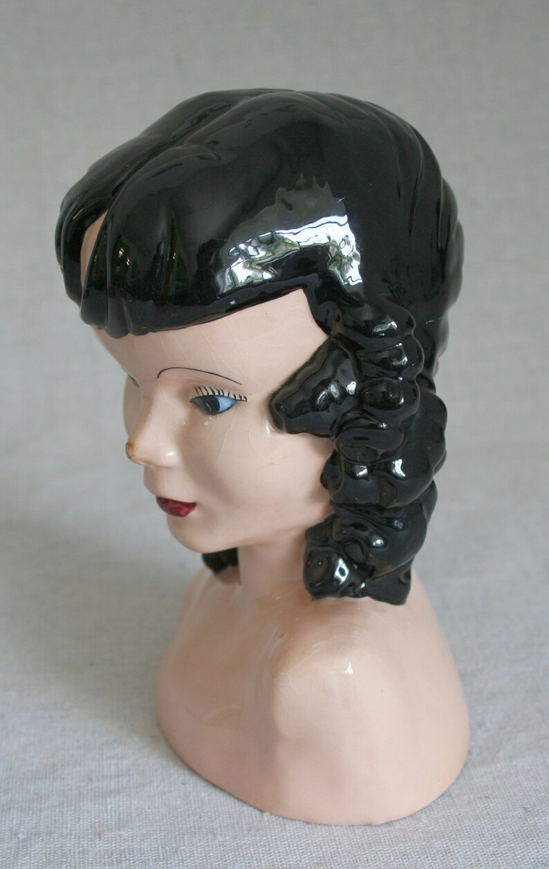 Vintage Ceramic Pin-up Style Lady 1940s Figurine Bust. Varga - Etsy