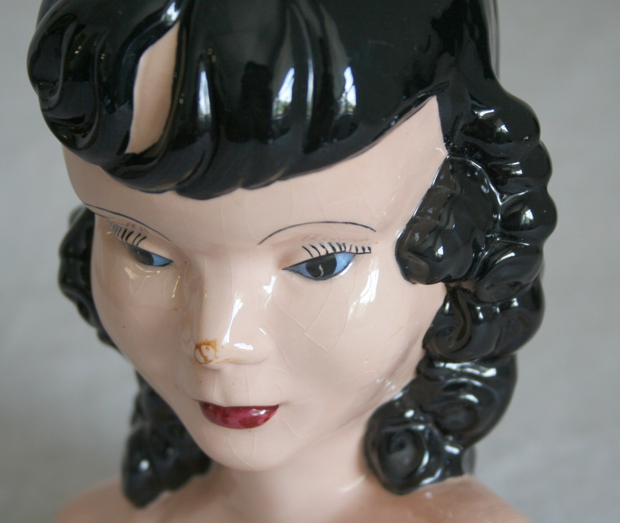 Vintage Ceramic Pin-up Style Lady 1940s Figurine Bust. Varga - Etsy